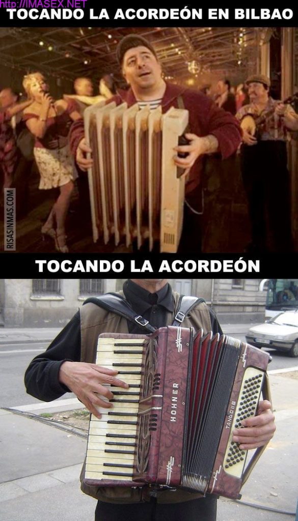 Tocando el acordeón | Chistes D